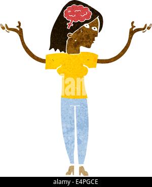 cartoon intelligent woman Stock Vector Image & Art - Alamy