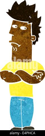 cartoon man sulking Stock Vector Image & Art - Alamy