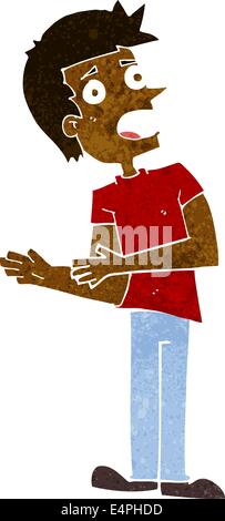 cartoon man making excuses Stock Vector Image & Art - Alamy