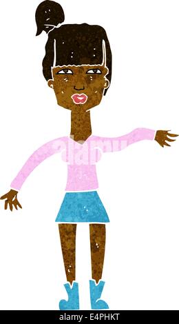 cartoon woman making dismissive gesture Stock Vector Image & Art - Alamy