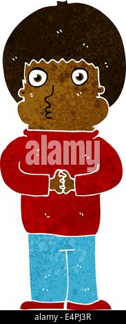 cartoon shy boy Stock Vector Image & Art - Alamy