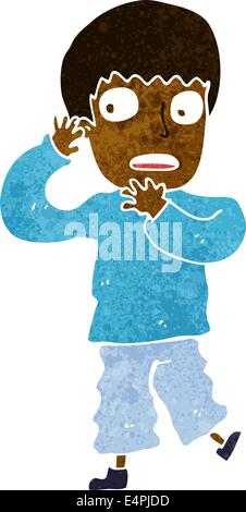 cartoon frightened boy Stock Vector Image & Art - Alamy
