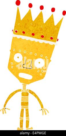cartoon robot with crown Stock Vector Image & Art - Alamy
