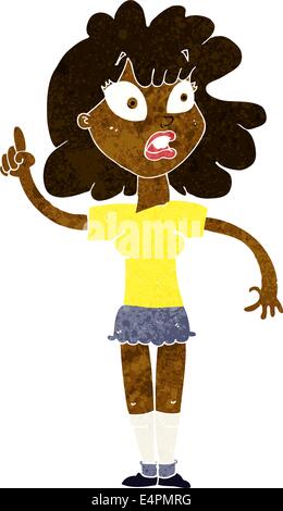cartoon woman making point Stock Vector Image & Art - Alamy