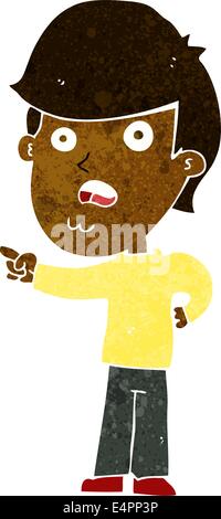 cartoon shocked man pointing Stock Vector Image & Art - Alamy