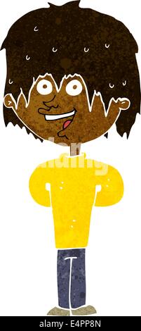 cartoon happy scruffy boy Stock Vector Image & Art - Alamy