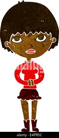 cartoon woman waiting patiently Stock Vector Image & Art - Alamy