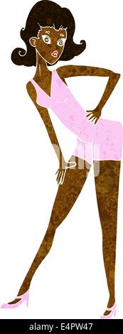 cartoon model woman posing Stock Vector Image & Art - Alamy