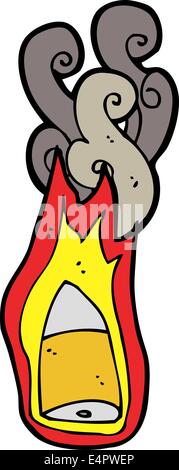 cartoon flaming bullet Stock Vector Image & Art - Alamy