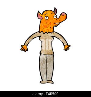 cartoon friendly fox woman Stock Vector Image & Art - Alamy