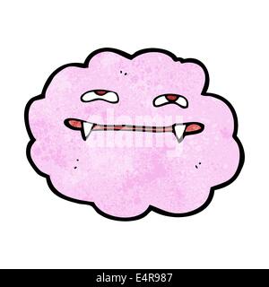 cartoon pink fluffy vampire cloud with speech bubble Stock Vector Image ...