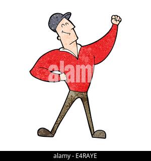 cartoon man striking heroic pose Stock Vector Image & Art - Alamy