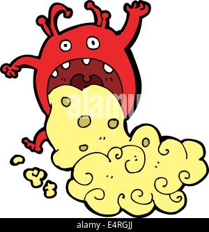 cartoon gross monster being sick Stock Vector Image & Art - Alamy