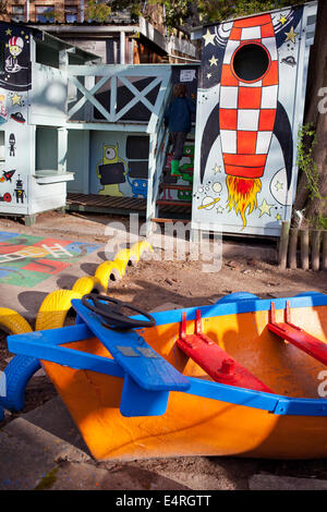 Playground rocket ship Stock Photo - Alamy