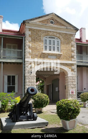 Military Prison at the Barbados Garrison, Hastings, Barbados Stock ...