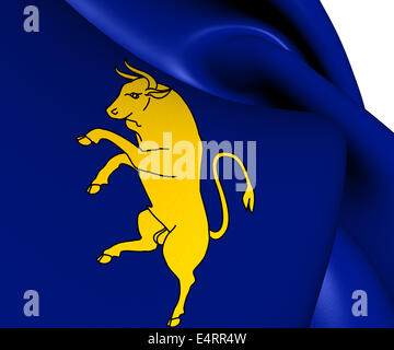 Flag of Turin, Italy. Close Up Stock Photo - Alamy