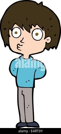 cartoon impressed boy Stock Vector Image & Art - Alamy