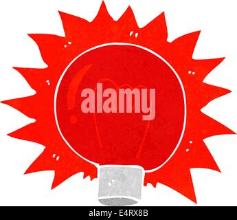 cartoon flashing red light bulb Stock Vector Image & Art - Alamy