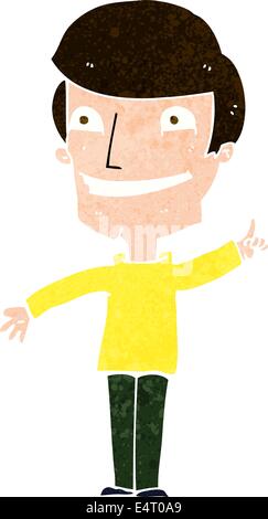 cartoon grinning man with idea Stock Vector Image & Art - Alamy
