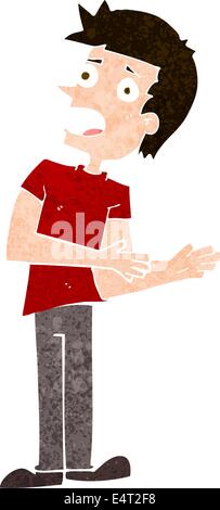 cartoon man making excuses Stock Vector Image & Art - Alamy