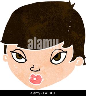cartoon unimpressed woman Stock Vector Image & Art - Alamy