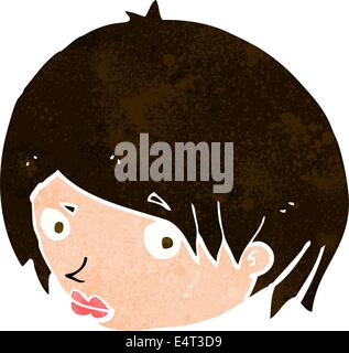 cartoon female face with raised eyebrow Stock Vector Image & Art - Alamy