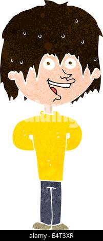 cartoon happy scruffy boy Stock Vector Image & Art - Alamy