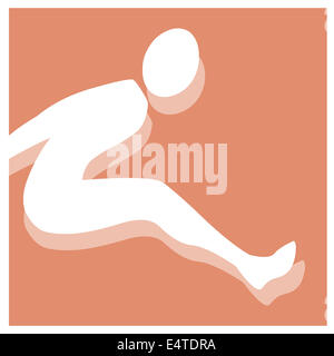 Long Jump icon Stock Photo - Alamy