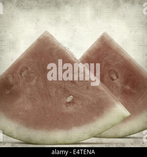 textured old paper background with watermelon Stock Photo - Alamy