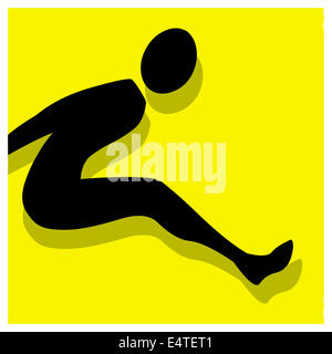Long Jump pictogram Stock Photo - Alamy