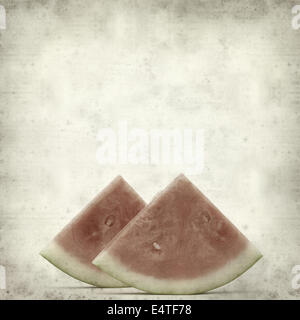 textured old paper background with watermelon Stock Photo - Alamy
