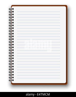 blank realistic spiral notebook isolated on white background Stock ...