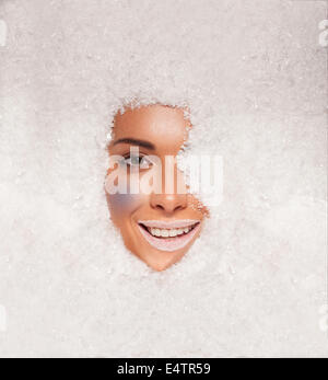 Snow woman princess Stock Photo - Alamy