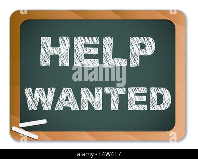 HELP WANTED text written on red rectangle stamp sign Stock Photo - Alamy