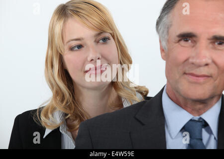 Woman admiring her boss Stock Photo - Alamy