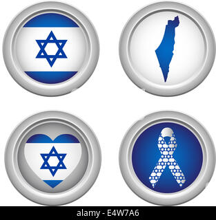 3D Flag of Israel on a glass with water drop background Stock Photo - Alamy