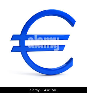 Euro sign over white background Stock Photo - Alamy