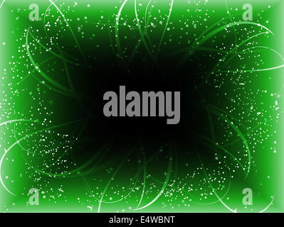 Infinite Perspective Green Stars Background Stock Photo - Alamy