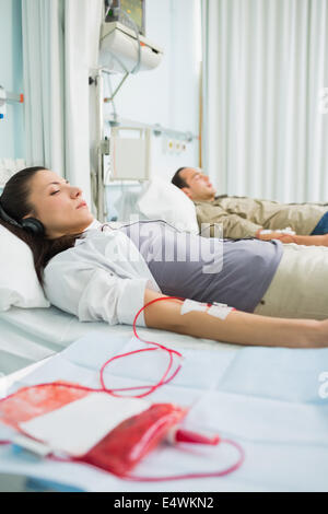 Patients receiving a blood transfusion Stock Photo - Alamy