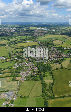 An aerial view of the village of Packington in Leicestershire Stock ...
