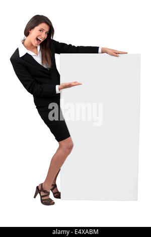 Woman Hand Holding Message Board Stock Photo - Alamy