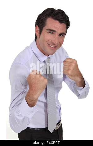 businessman, combat ready, boxing, boss, businessmen, executive ...
