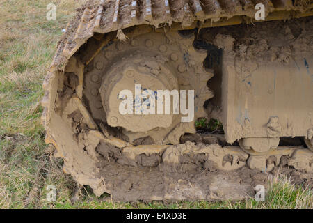Close up Part of bulldozer track in construction site Stock Photo - Alamy