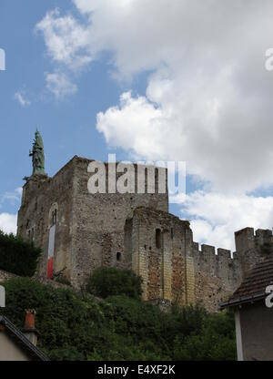 Fortress of the Black Falcon, Montbazon Castle France July 2014 Stock ...