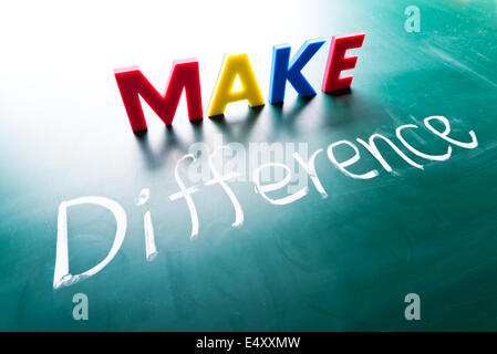 Make Difference Concept Stock Photo - Alamy