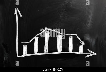 graph showing rise in profits or earnings Stock Photo - Alamy