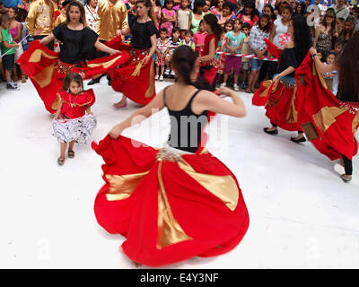 Gypsy girls at Gypsy festival Brno Czech Republic Europe Stock Photo ...