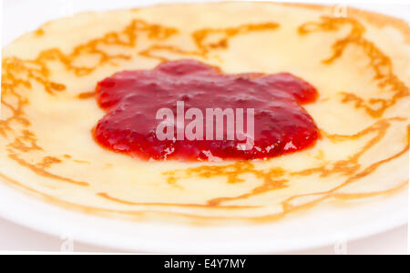 crepe with strawberry jam Stock Photo - Alamy