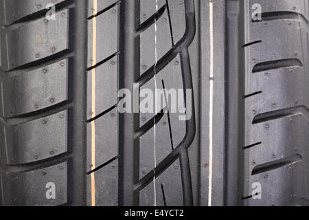 New truck tire tread design and deep sipes close up stock photo Stock ...
