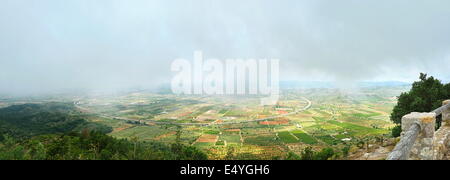 View from the mointain in Spain Stock Photo - Alamy
